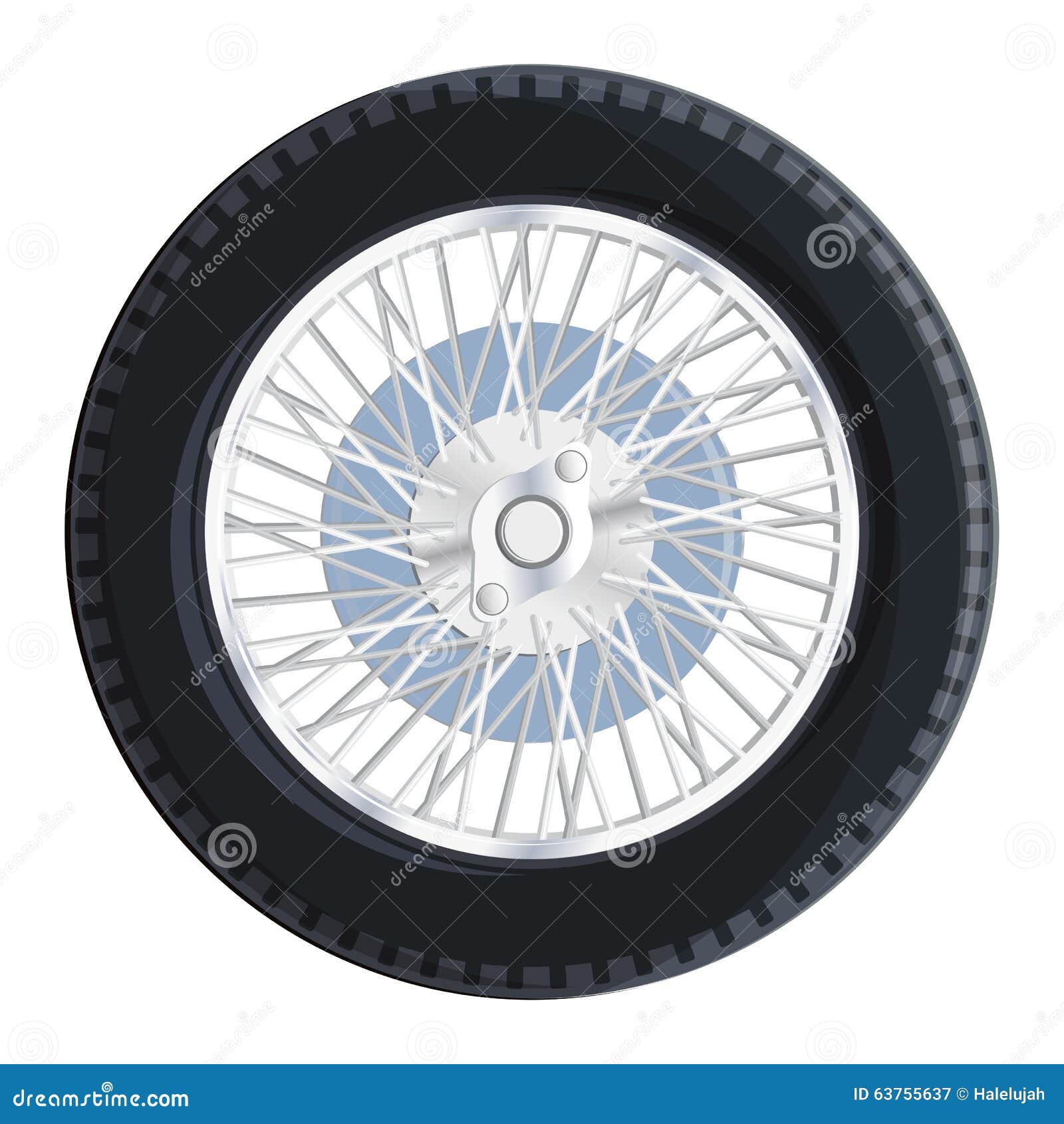 Old Retro Wheel with Spokes Stock Vector - Illustration of icon, circle ...