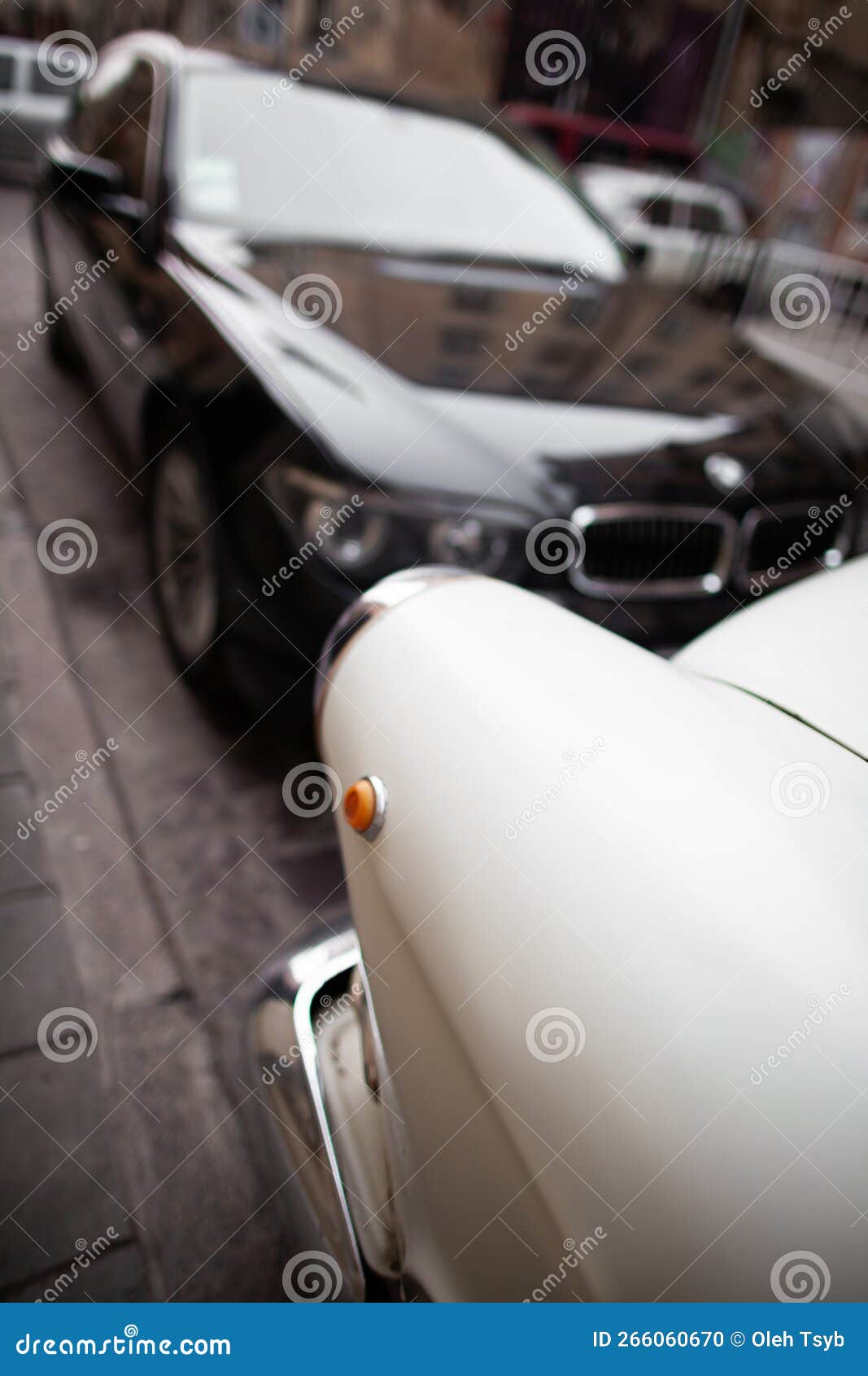 Old Retro White Car and Modern Black Car Stock Photo - Image of vintage ... Old Retro White Car and Modern Black Car Stock Photo - Image of vintage ...