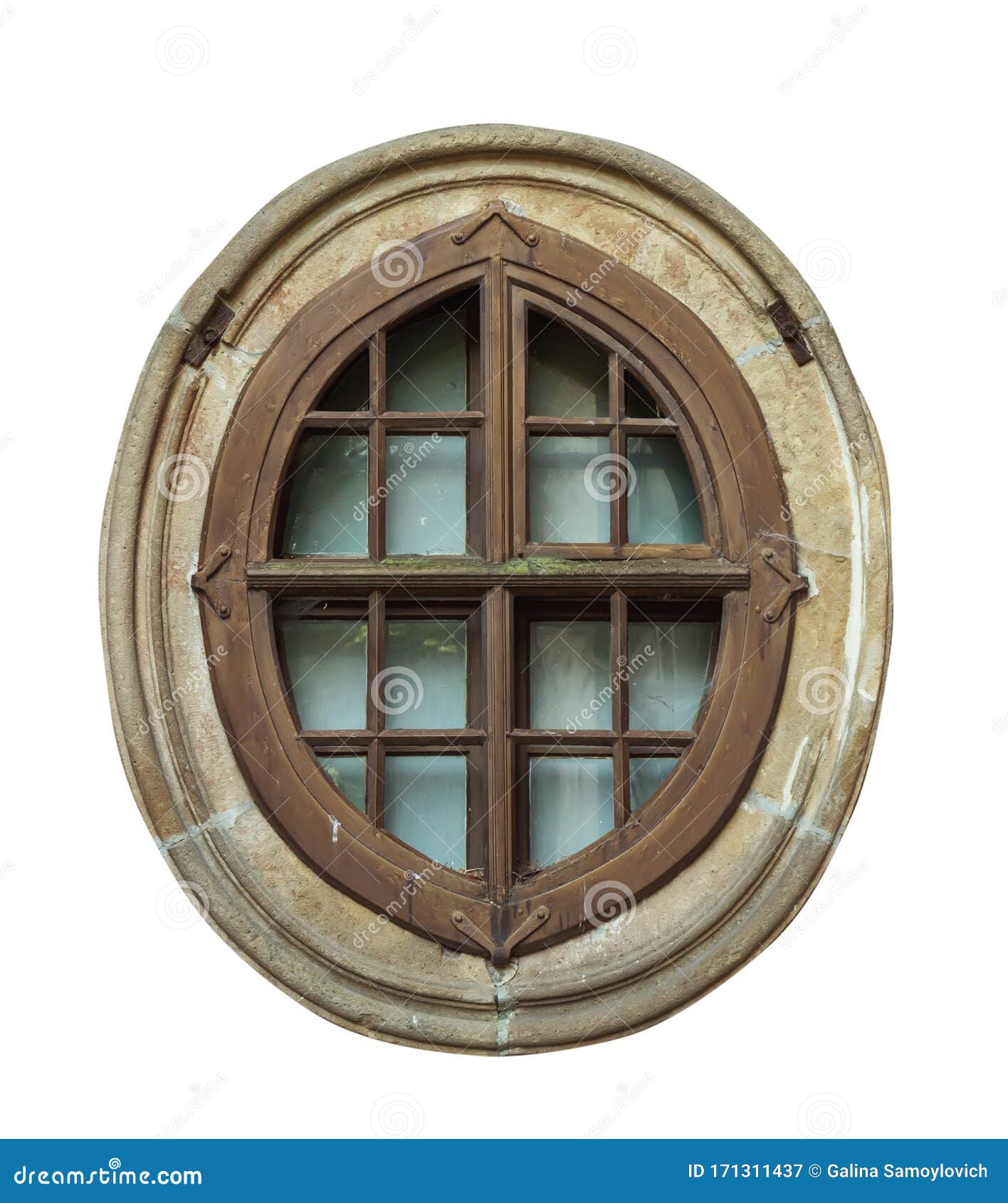 Old Retro Window Isolated on White Stock Image - Image of exterior ...