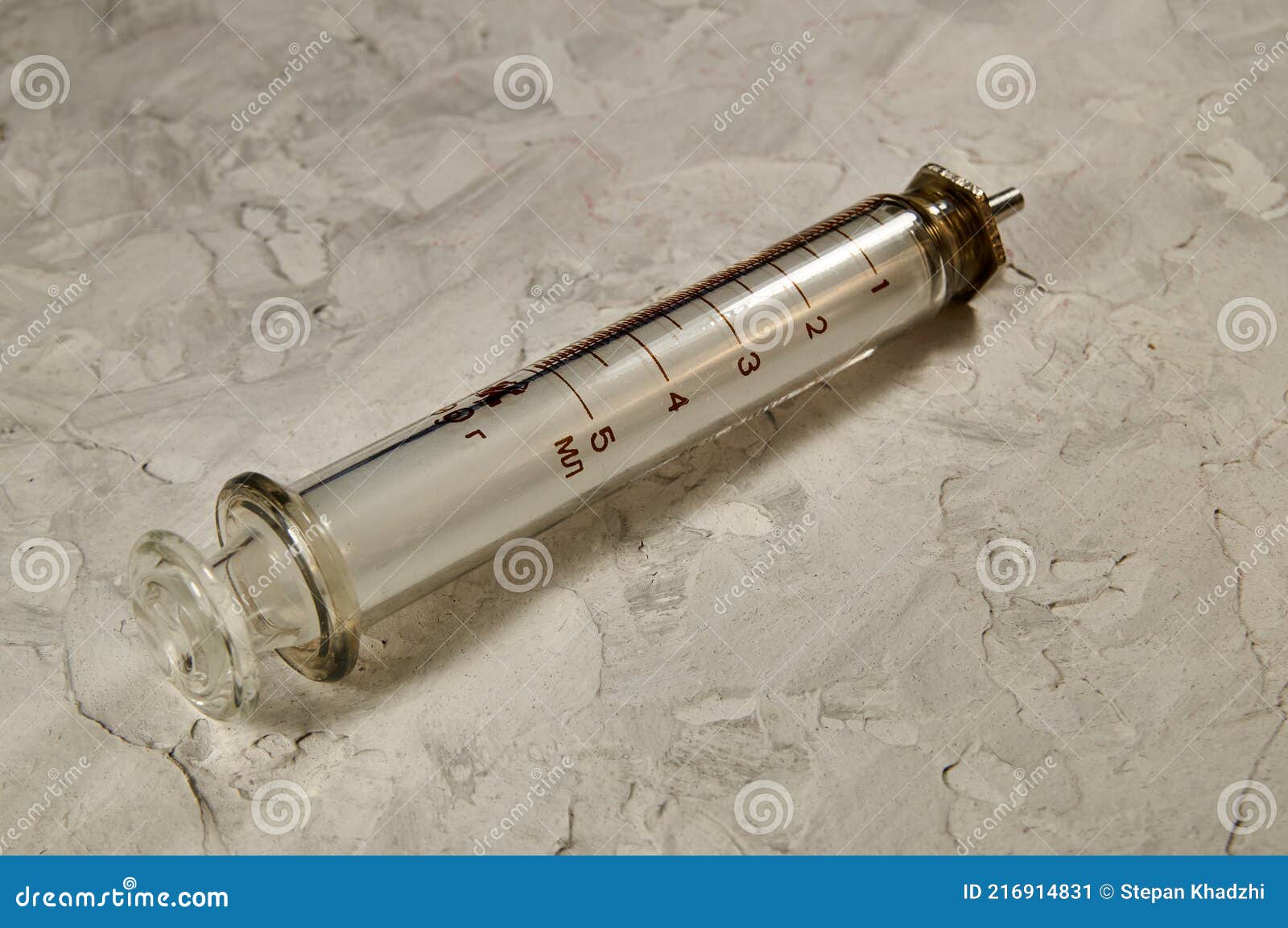 Old Reusable Syringes and Needles. Multiple-use Syringes Stock Image ...
