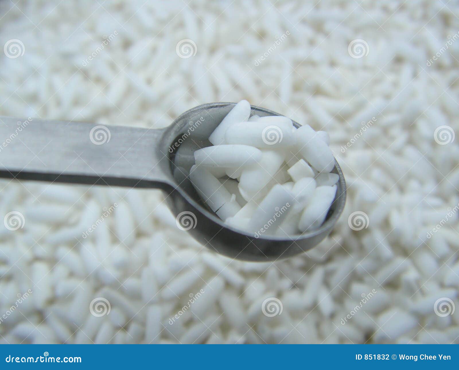 Old Rice in Measuring Spoon Stock Photo - Image of agriculture, cooking ...