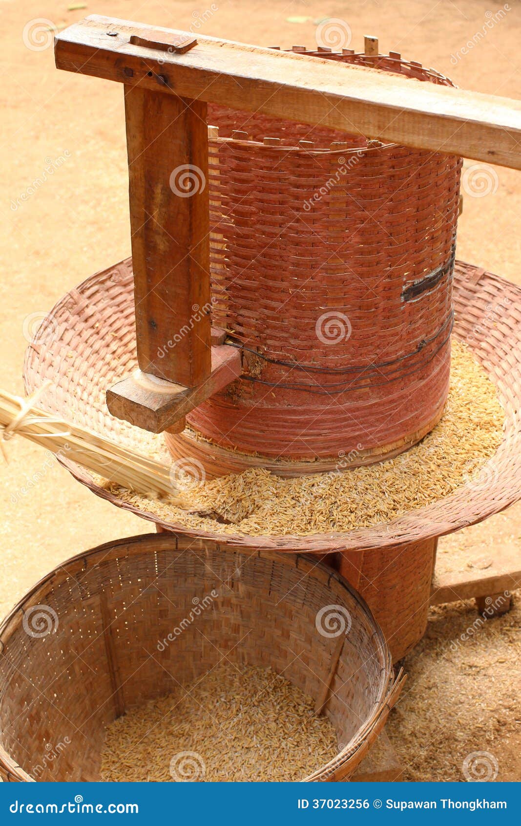 The old rice milling stock photo. Image of agriculture - 37023256