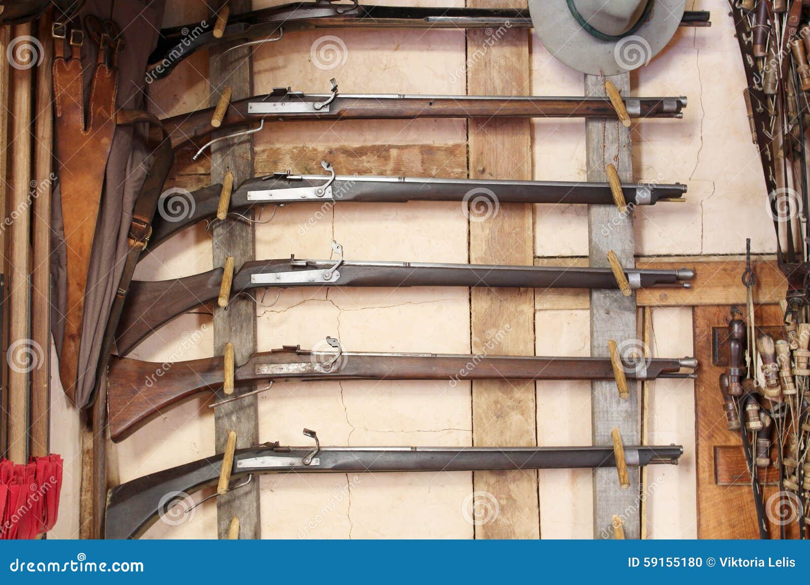 Old rifle muskets stock photo. Image of century, musket - 59155180