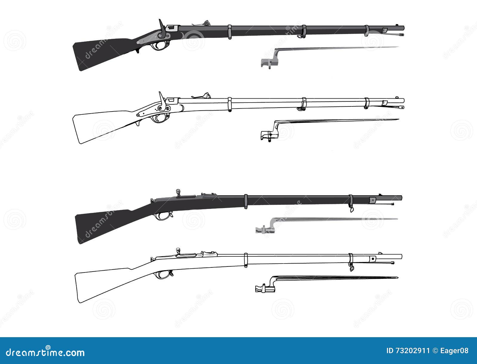 Bayonet Outline Stock Illustrations – 300 Bayonet Outline Stock ...