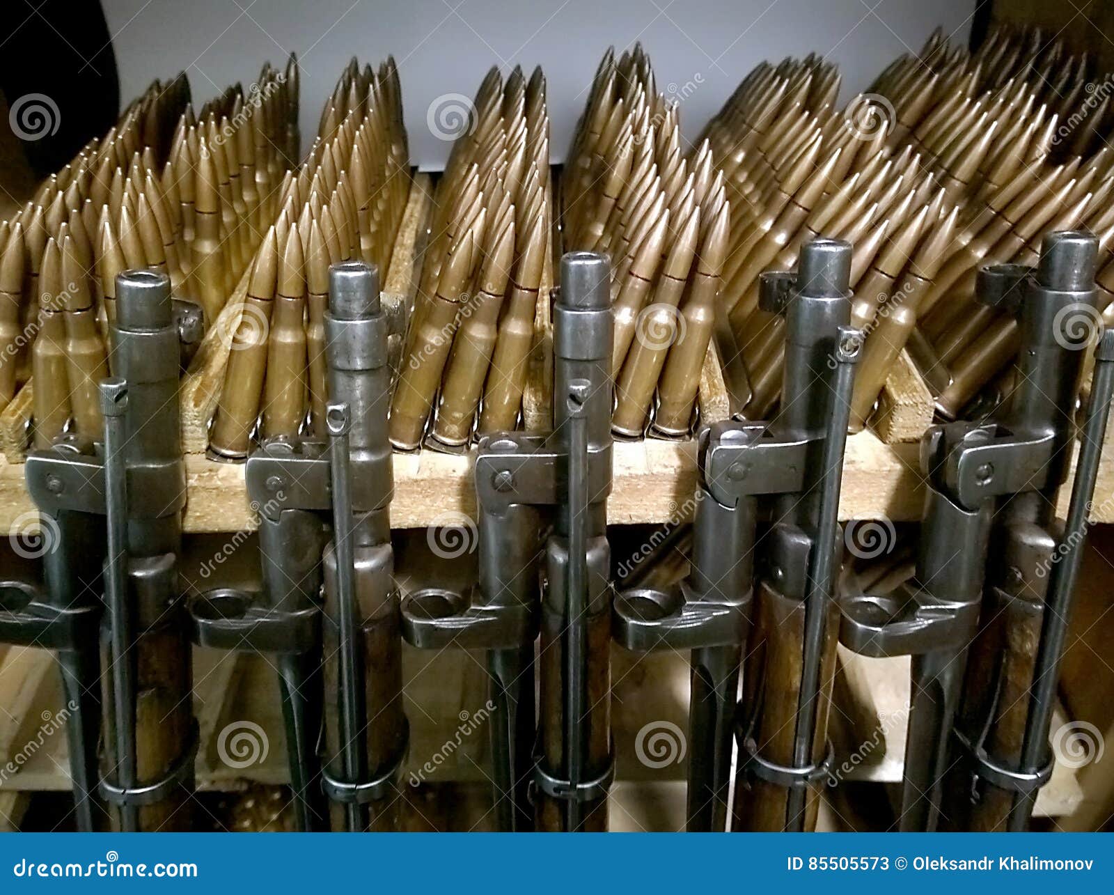 Old rifles and cartridges stock image. Image of ammunition - 85505573