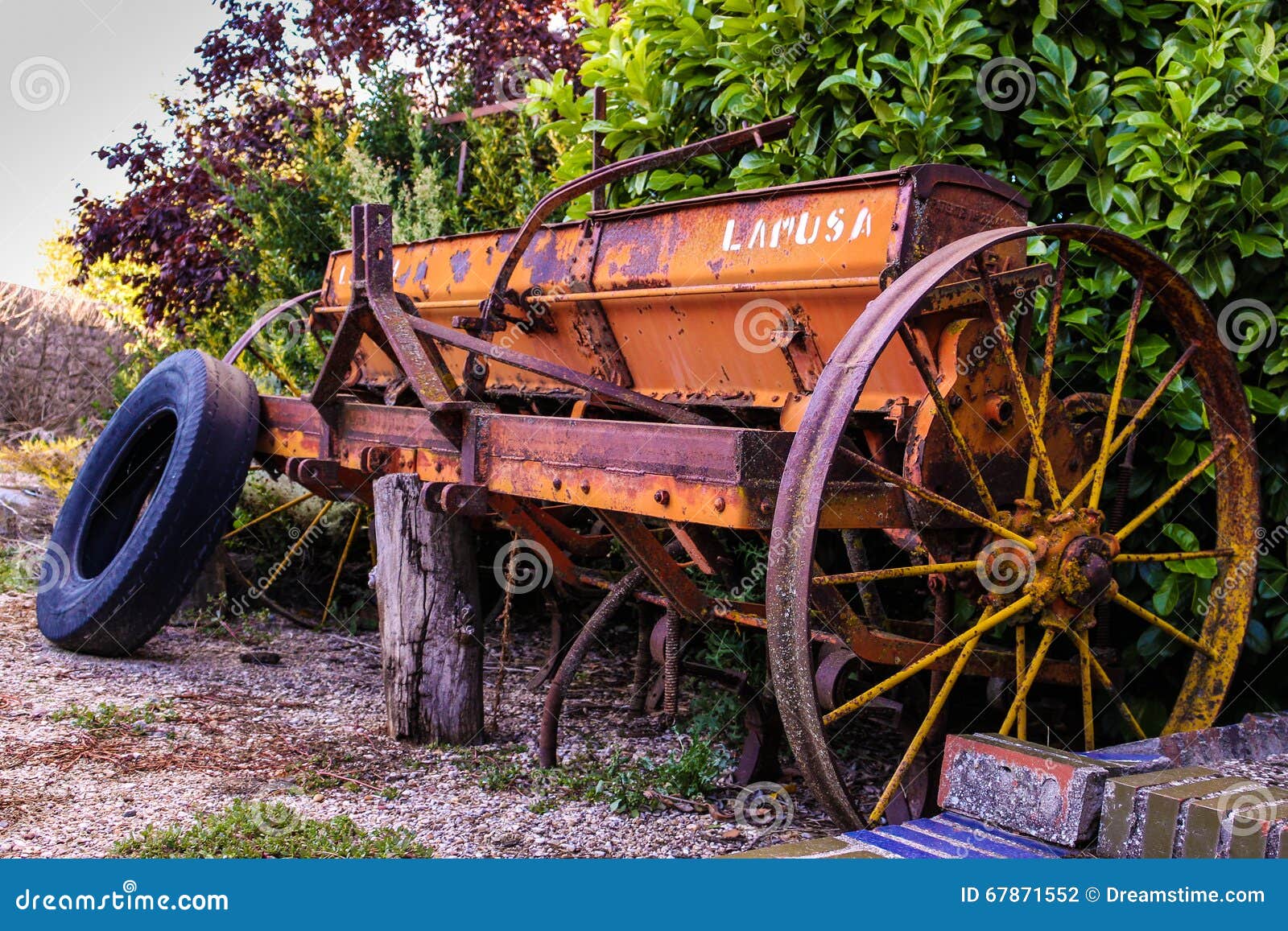Old rig agriculture stock photo. Image of orange, countryside - 67871552