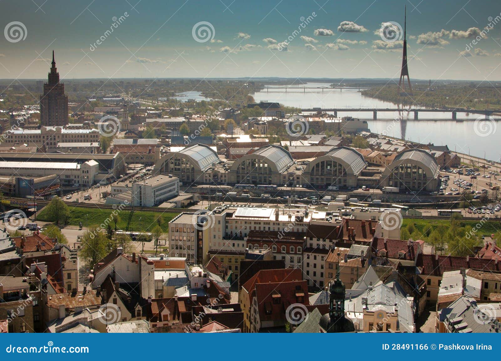 Old Riga stock photo. Image of church, baltic, built - 28491166