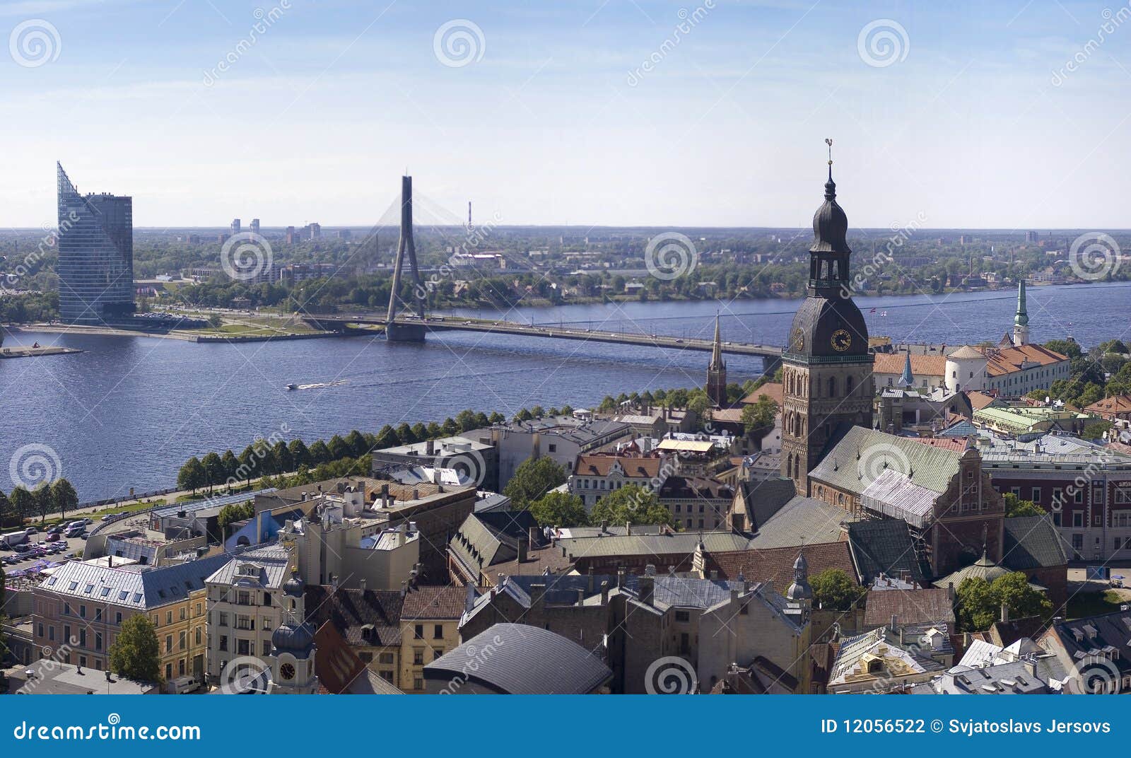 Old Riga Panorama stock photo. Image of house, music - 12056522