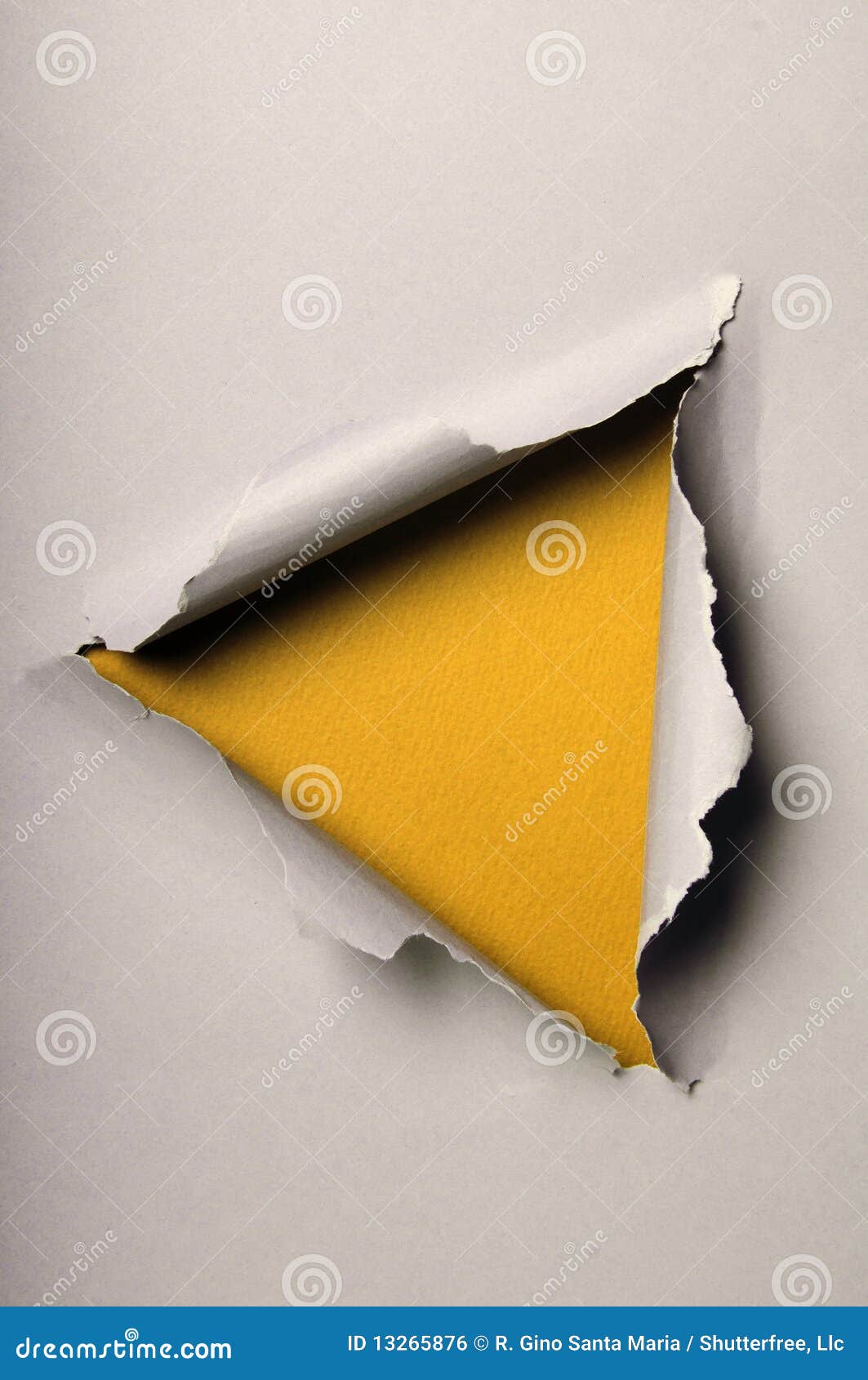 Old Ripped Paper Forming Triangle Stock Photo - Image of surface ...