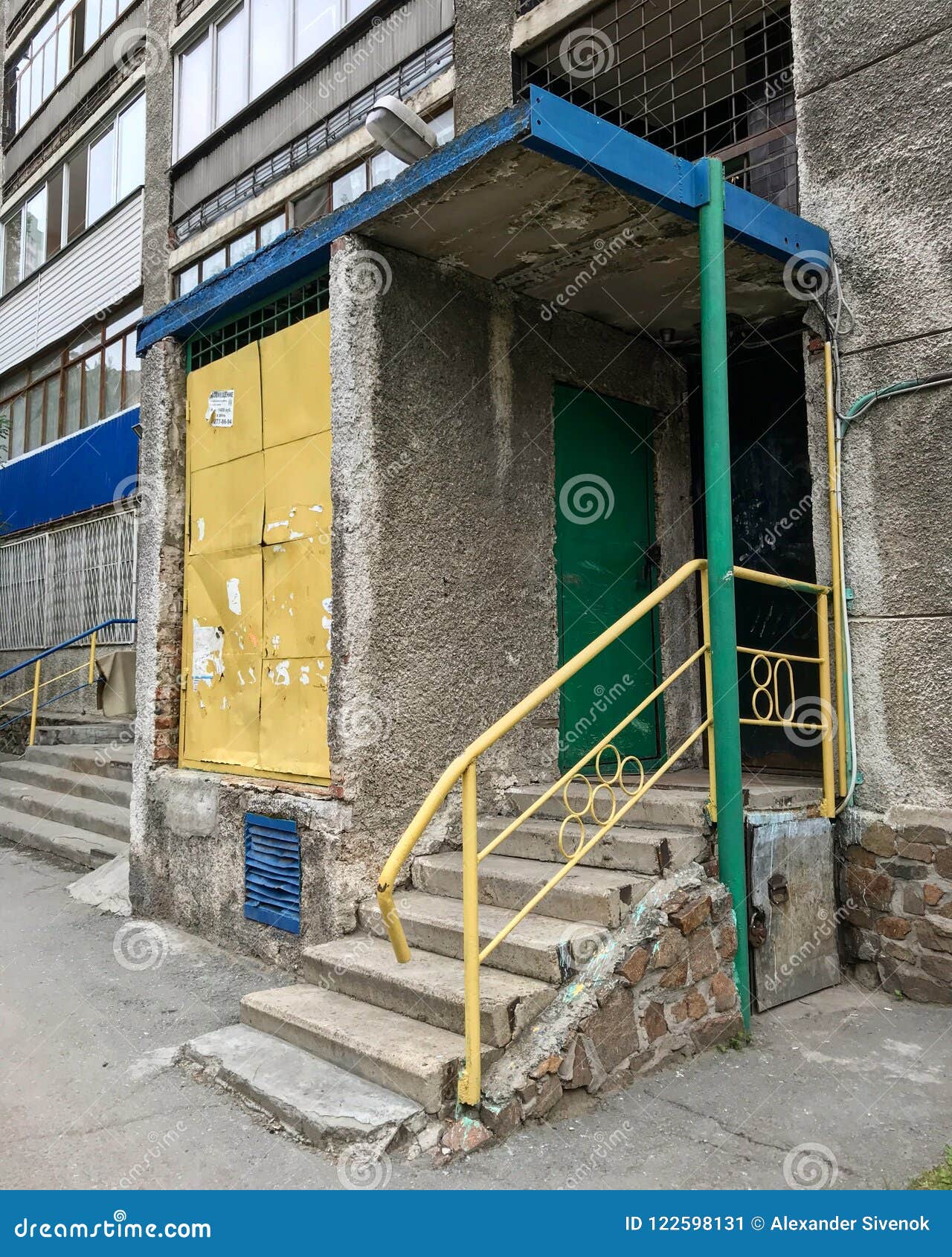 Old riser blocks of flats stock image. Image of shabby - 122598131