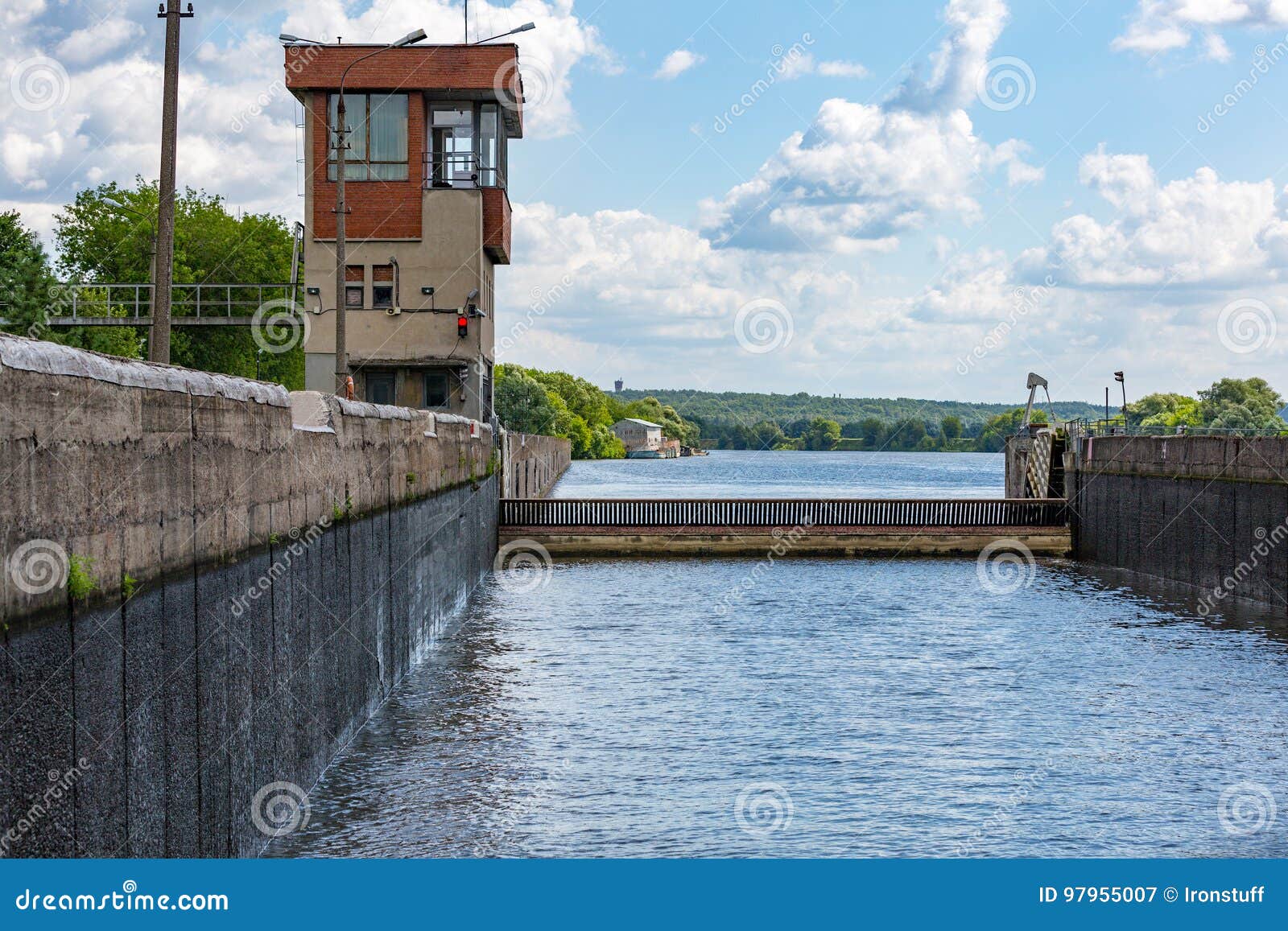 Old river gateway stock image. Image of riverbed, passage - 97955007