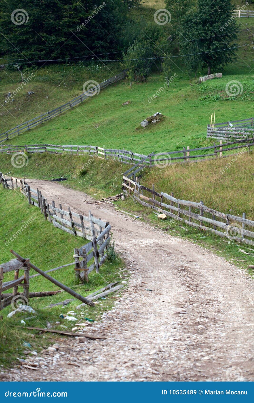 Old road stock image. Image of pathway, green, farmland - 10535489