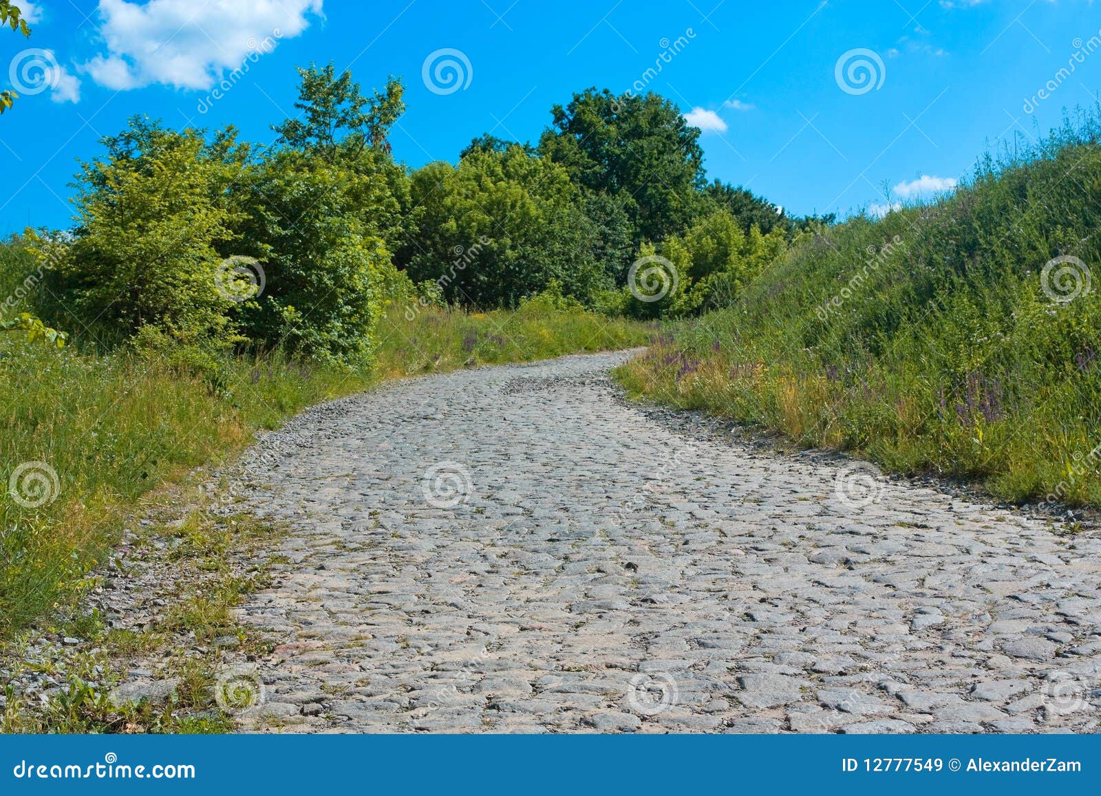 Old road stock image. Image of rising, view, horizontal - 12777549