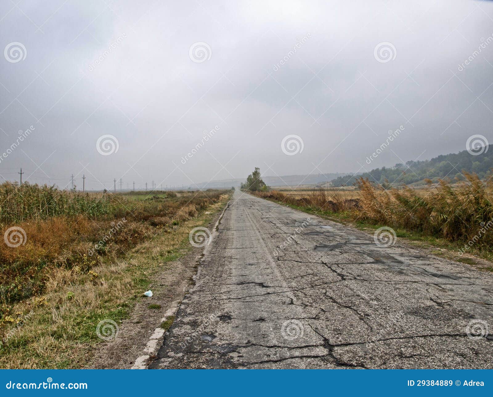 Agriculture Fields and a Old Countryside Road Stock Image - Image of ...
