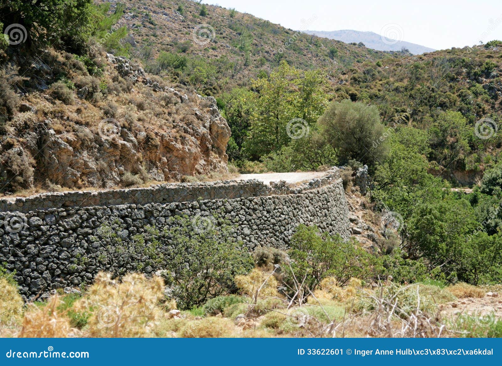 Old road on Crete stock image. Image of narrow, ancient - 33622601