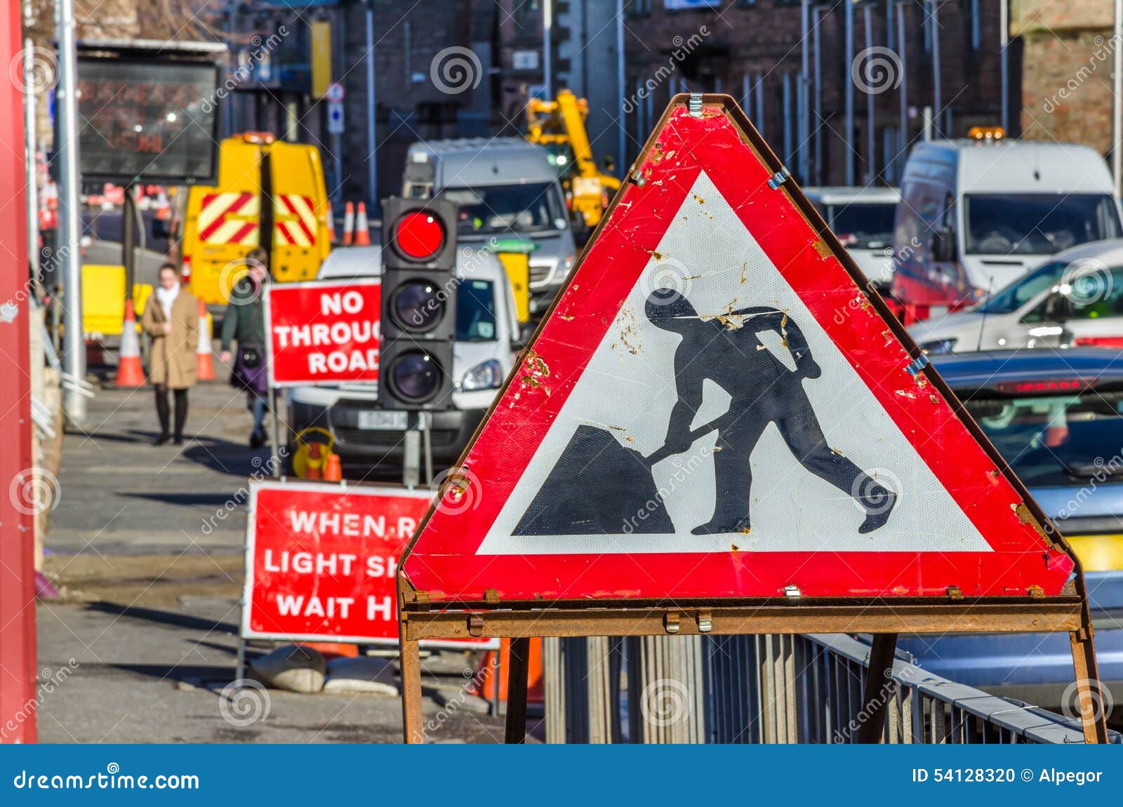 End Of Roadworks Sign Stock Image | CartoonDealer.com #2883013