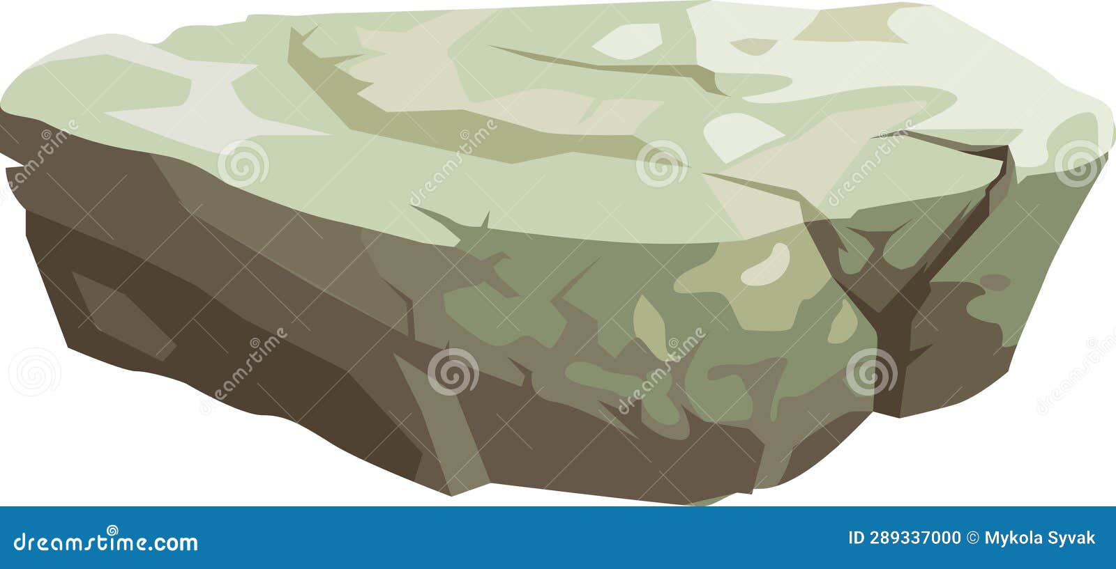 Old Rock Stone stock illustration. Illustration of natural - 289337000