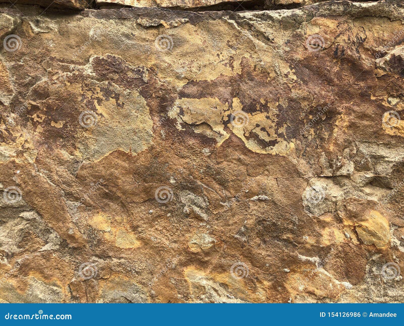 Old Rock Wall Background and Sandstone Texture in Old Weathered Grunge ...