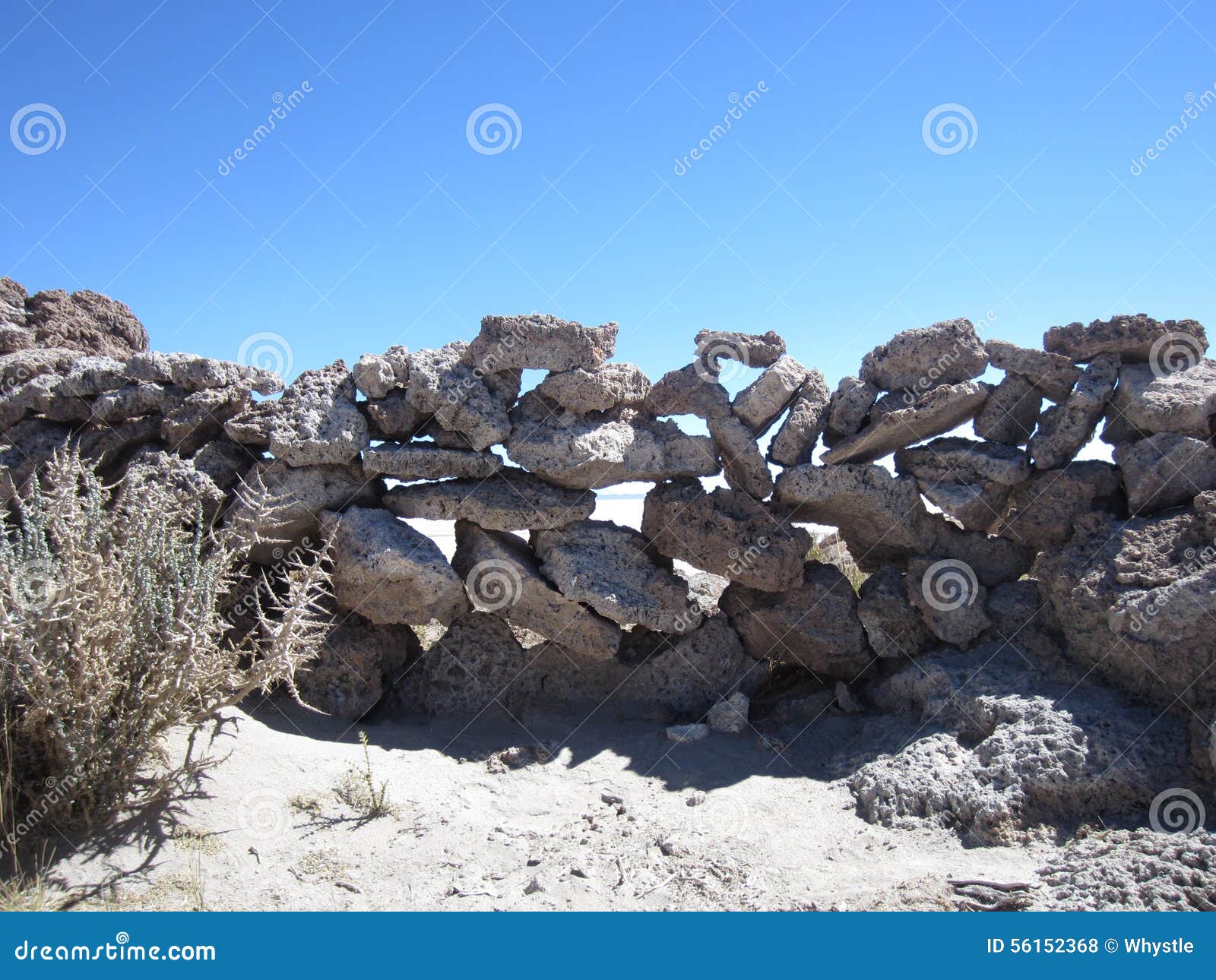 Old Rock Wall in Desert stock photo. Image of colors - 56152368