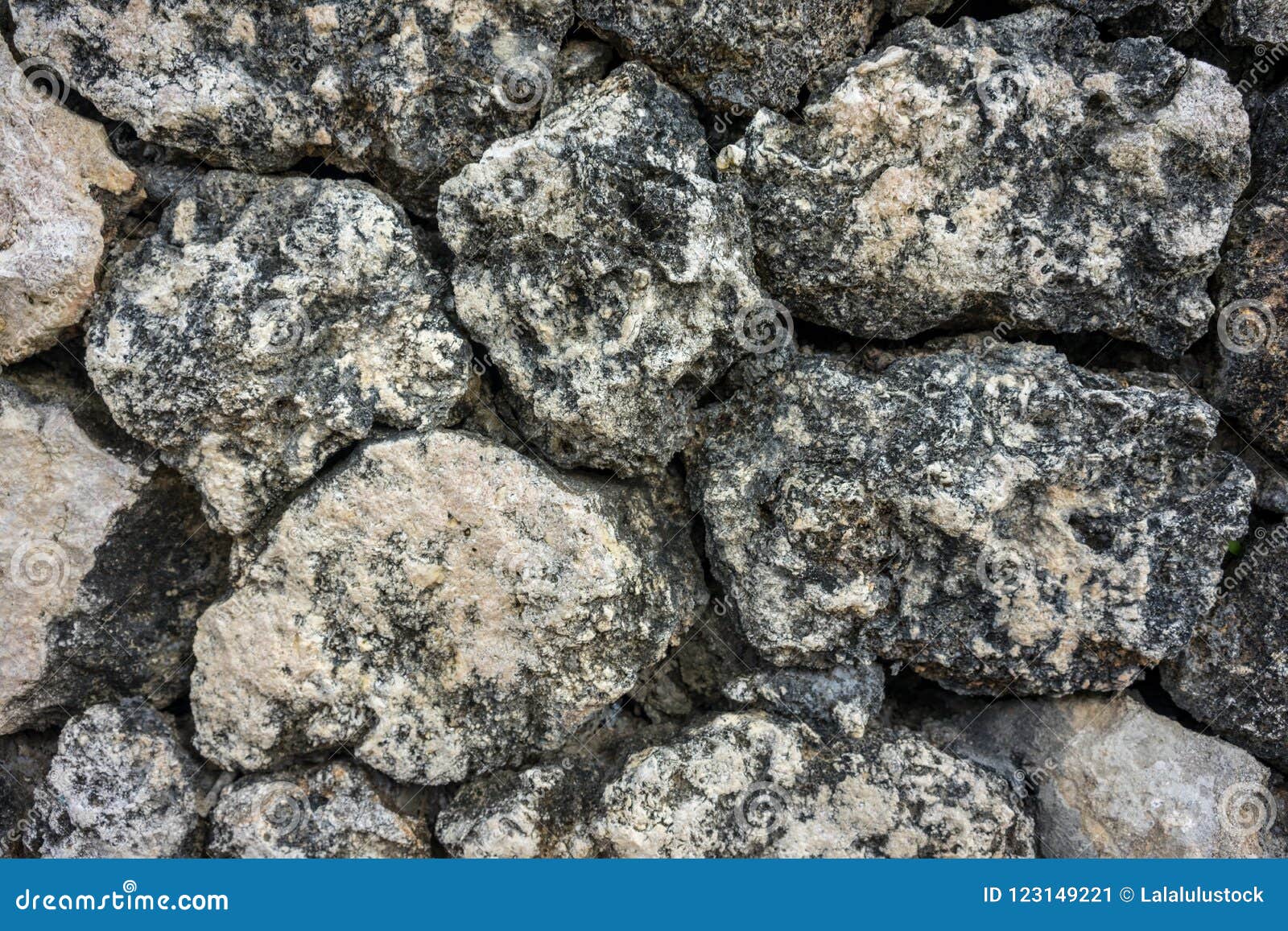 Old Rock Wall Front View for Background Design Stock Image - Image of ...