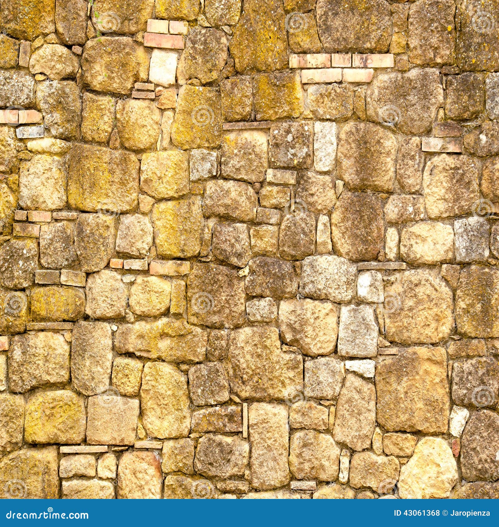 Old Rock Wall in Vintage Style Stock Photo - Image of background, brick ...