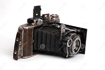 Old roll-film camera stock photo. Image of lens, culture - 2922642