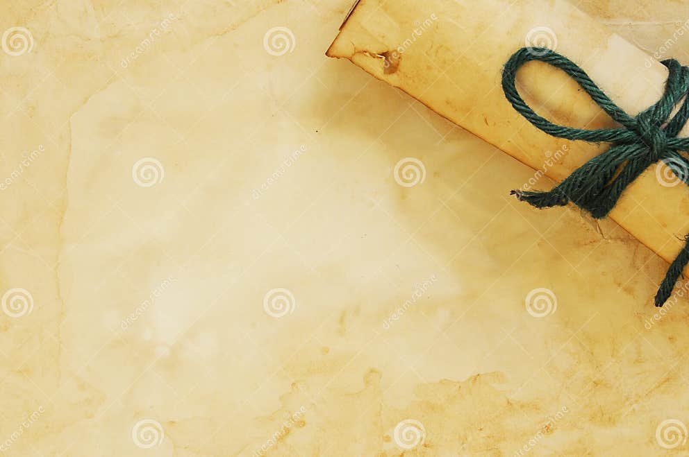 Old rolled paper stock image. Image of roll, certification - 22234395