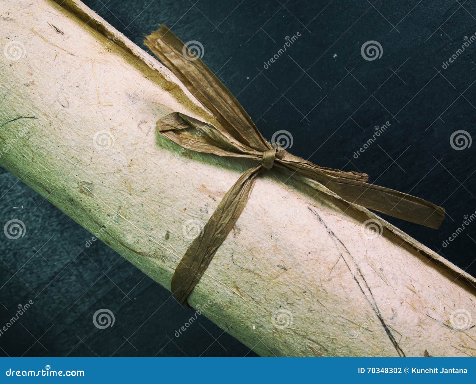 Old rolled paper stock photo. Image of brown, sheet, manuscript - 70348302