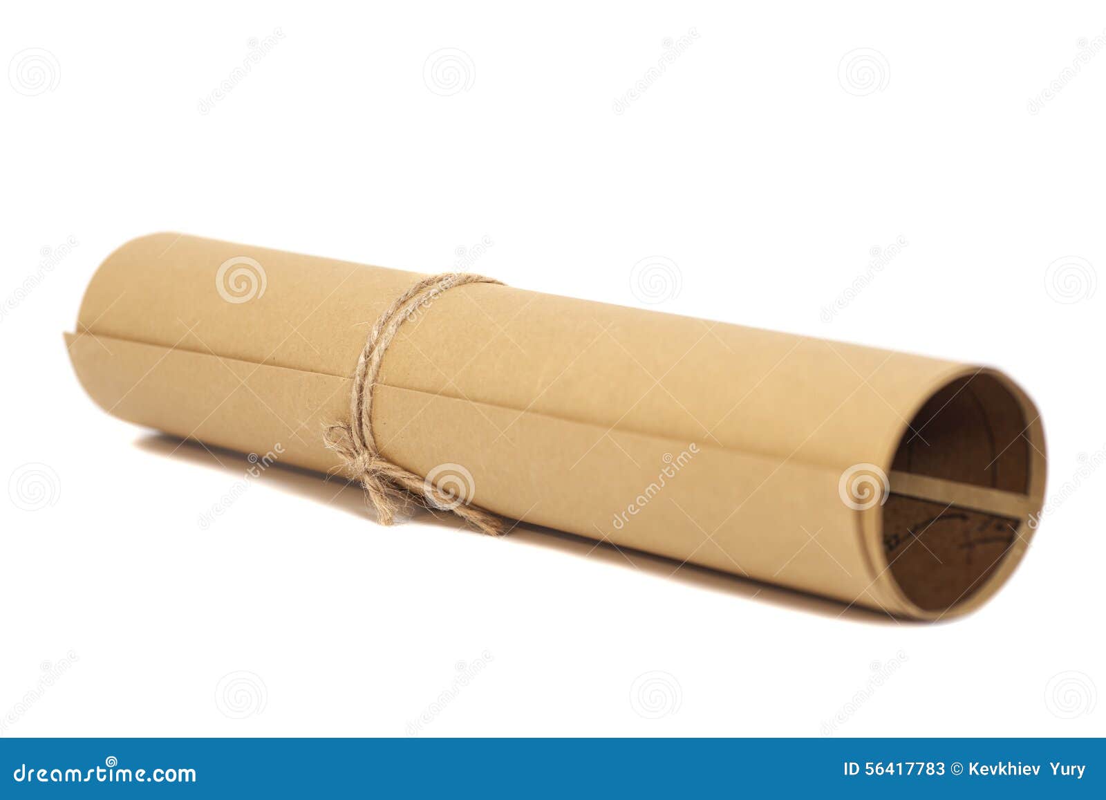 Old rolled paper stock image. Image of retro, brown, message - 56417783