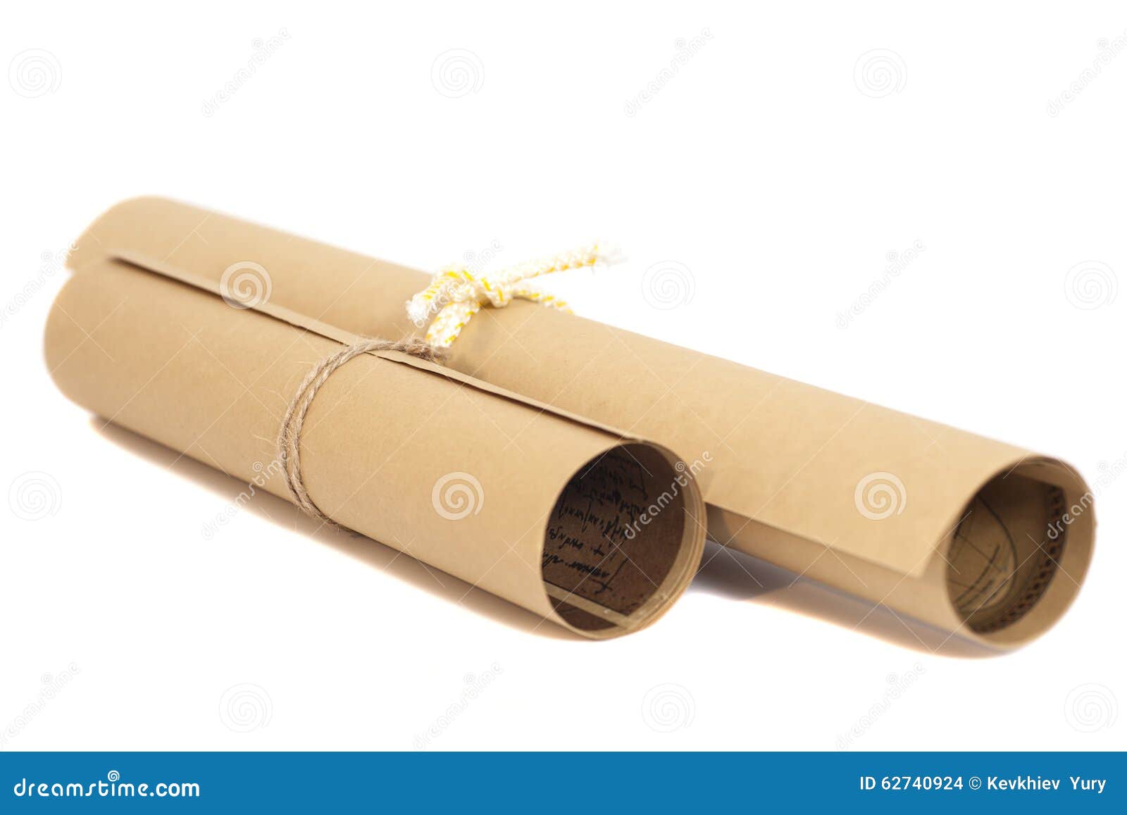 Old rolled papers stock photo. Image of vintage, color - 62740924