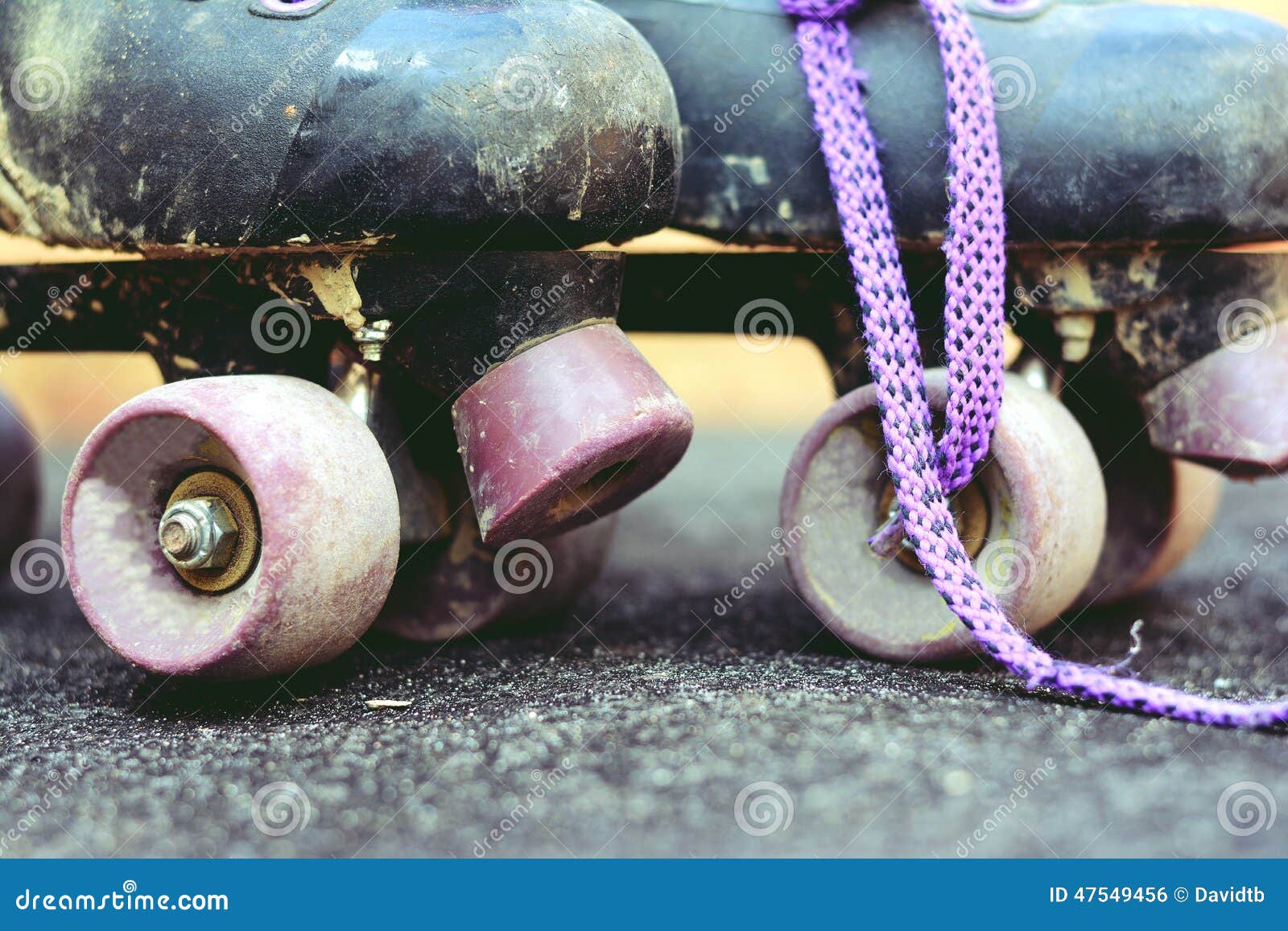 Old Roller Skates with Retro Effect Stock Photo - Image of vintage ...