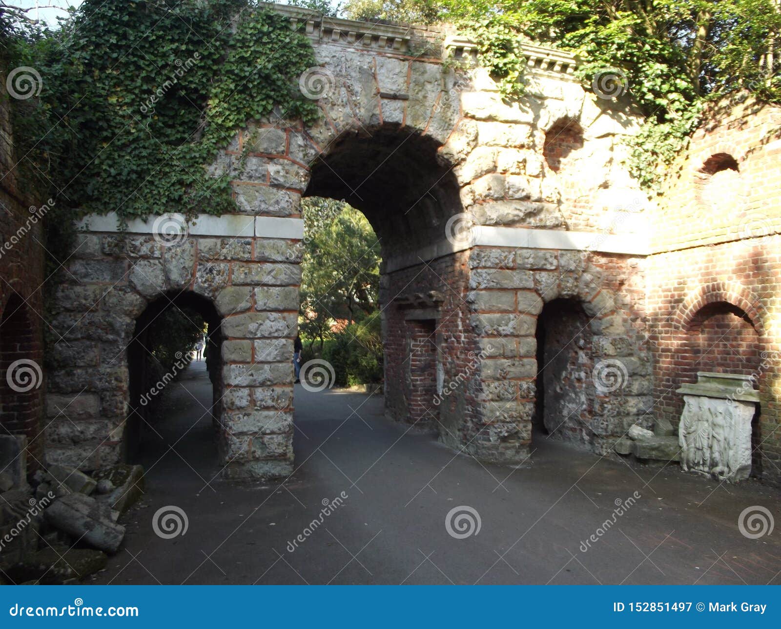 Stone Archways stock image. Image of roman, stone, ancient - 152851497