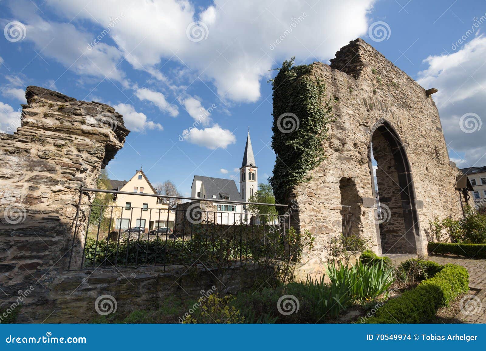 Old Roman Castell Boppard Germany Stock Photo - Image of europe ...