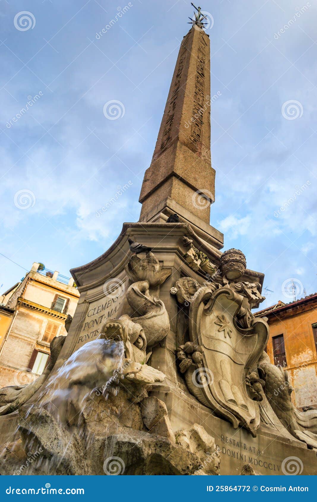 Old Roman Fountain stock photo. Image of carving, beauty - 25864772