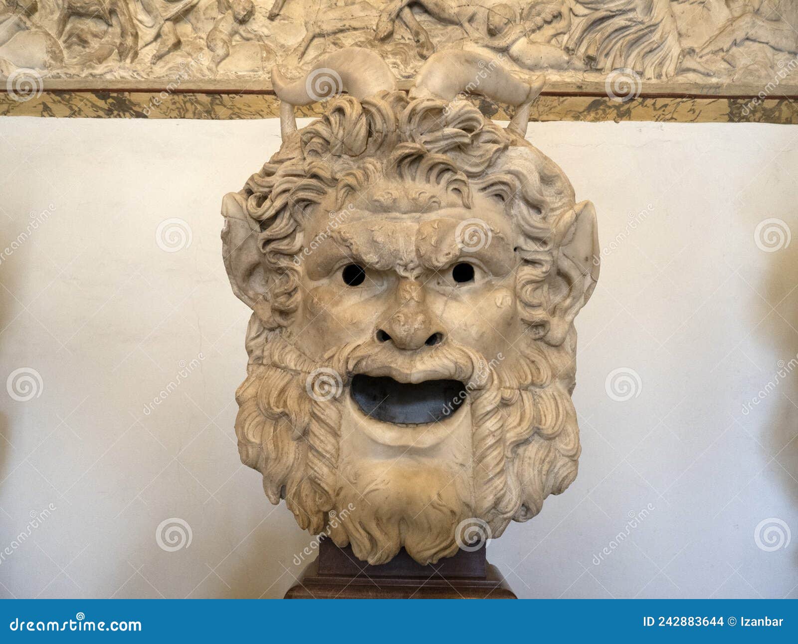 Old Roman Marble Statue Faun Editorial Stock Image - Image of roman ...