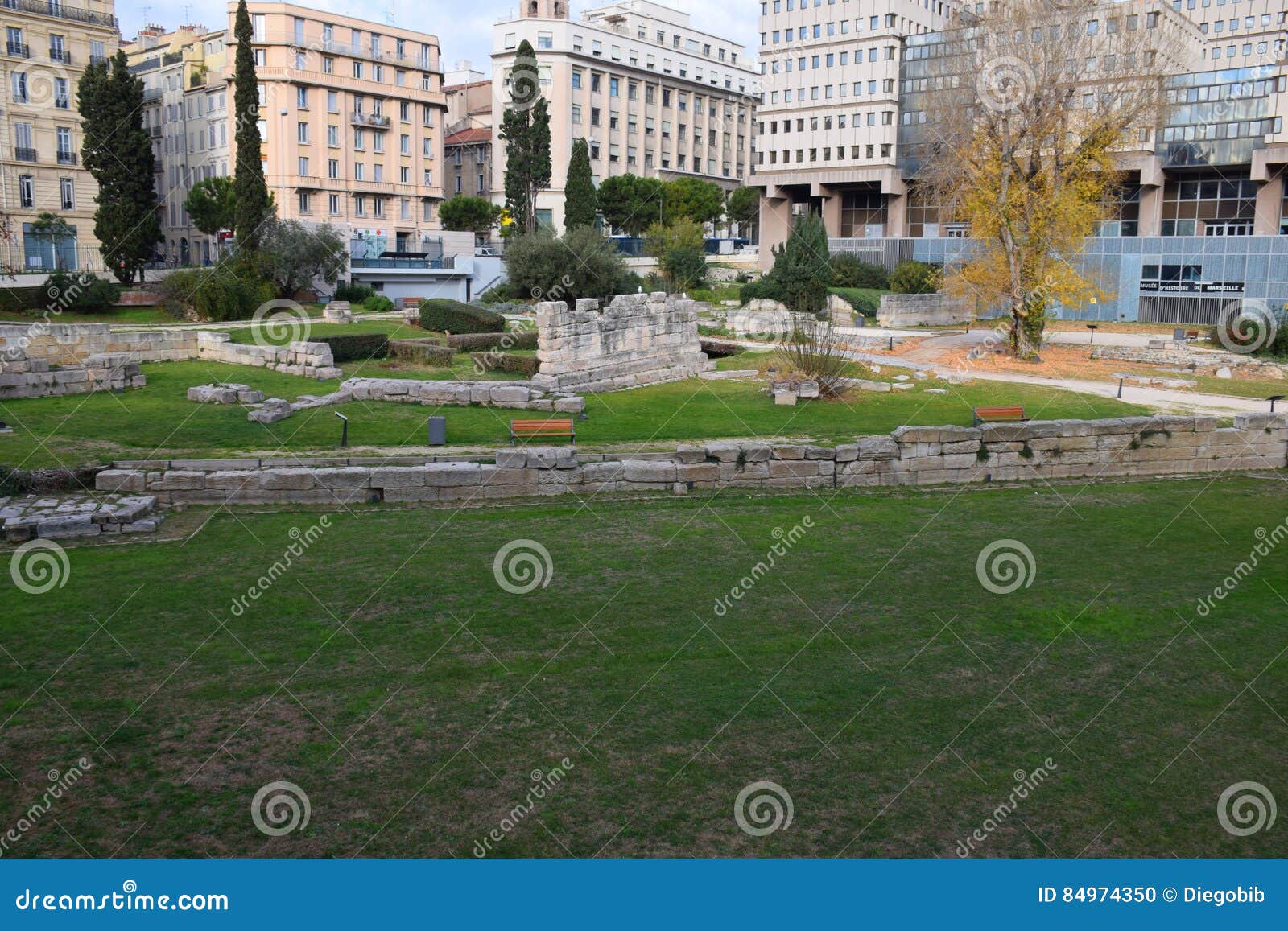 Old Roman Port in Marseille Stock Photo - Image of ruins, port: 84974350