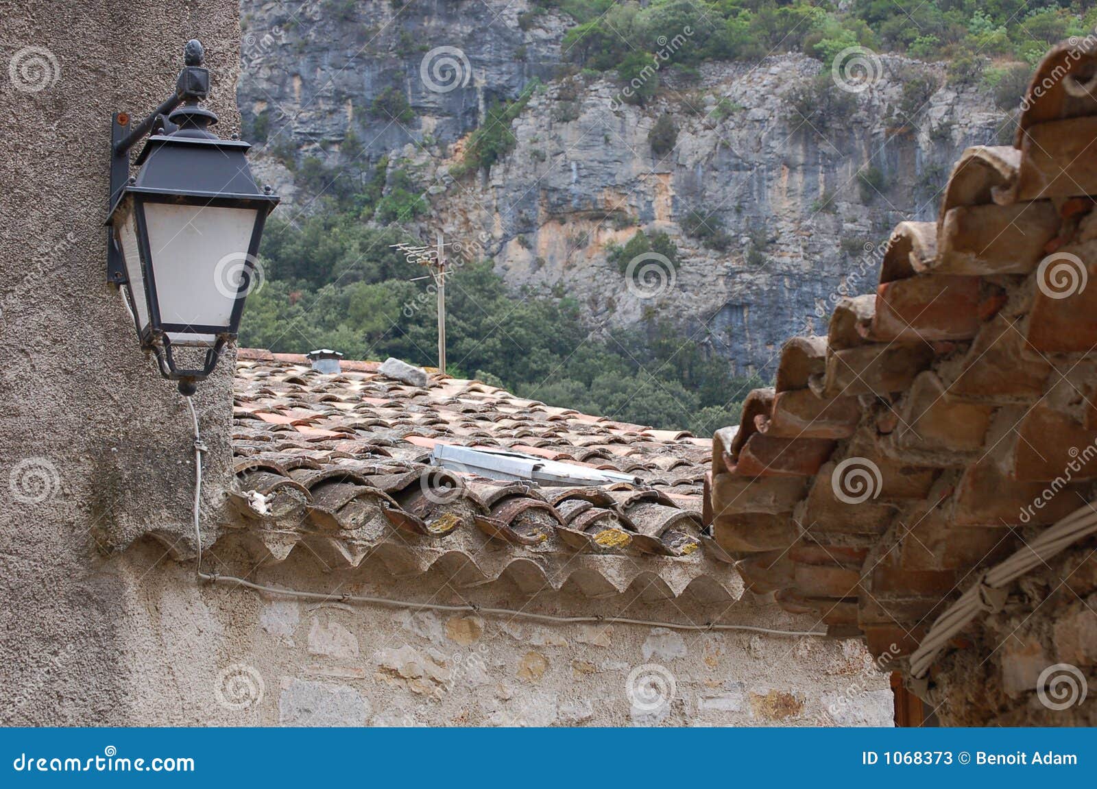 Old roman roofs stock image. Image of perspective, grey - 1068373