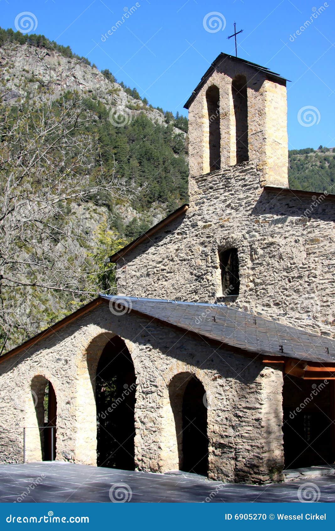 Old Romanesque Chapel in Andorra Stock Photo - Image of europe, gates ...