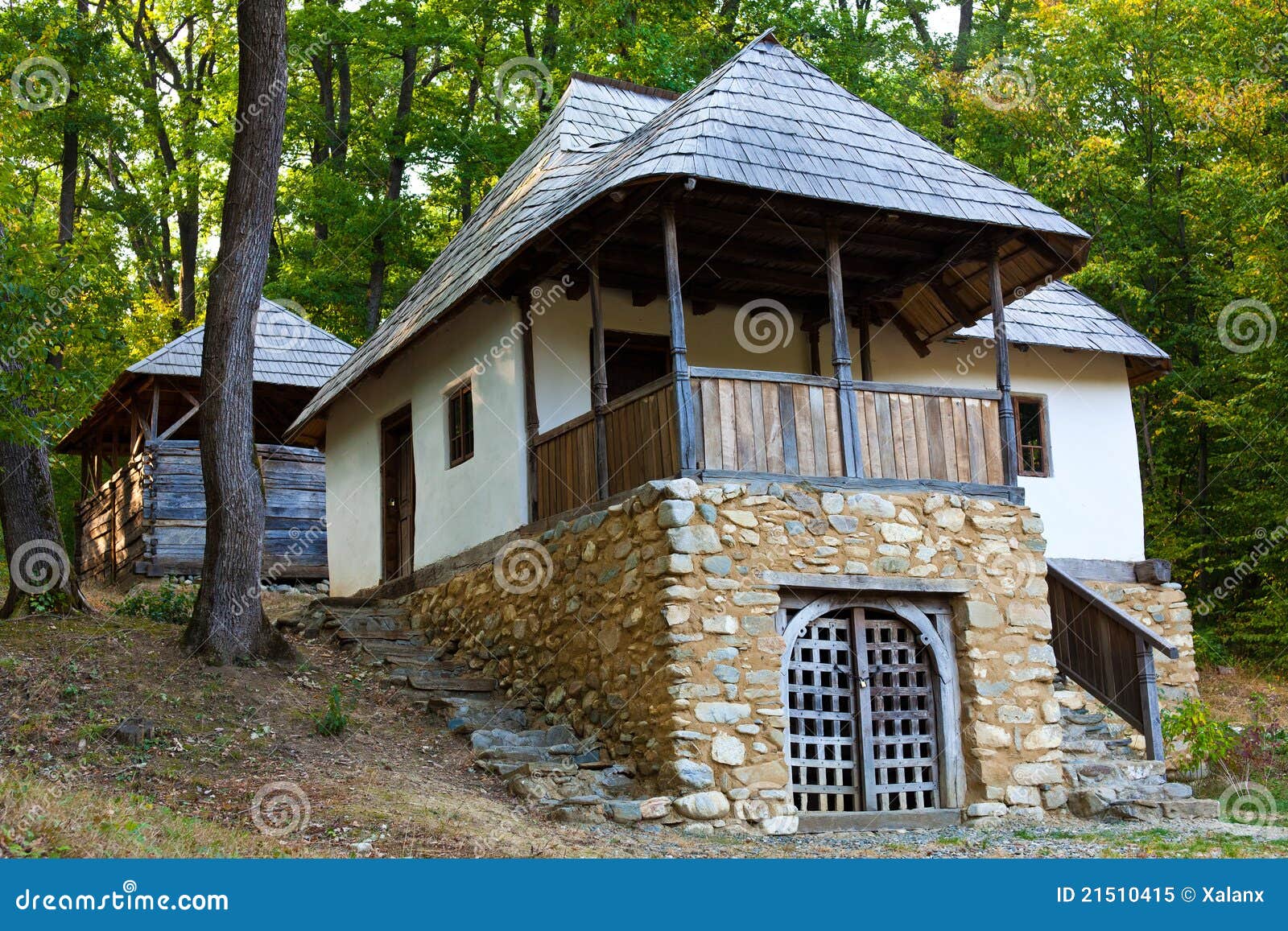 Old Romanian house stock image. Image of culture, rustic - 21510415
