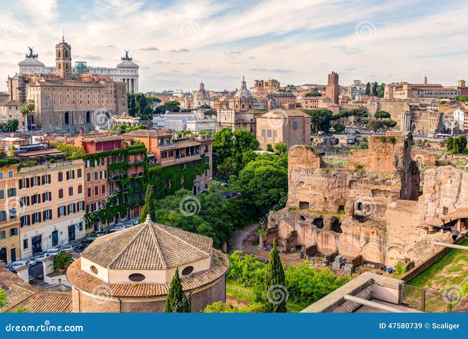 Old Rome cityscape stock image. Image of outdoor, building - 47580739