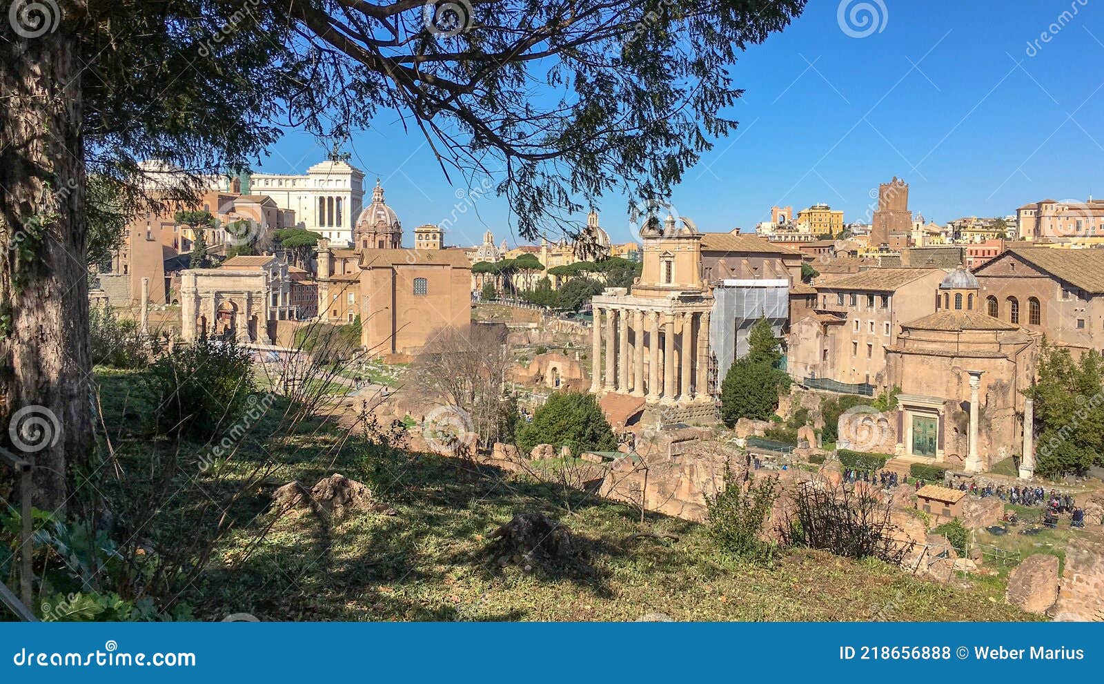 Old Rome stock photo. Image of rome, street, ruins, city - 218656888