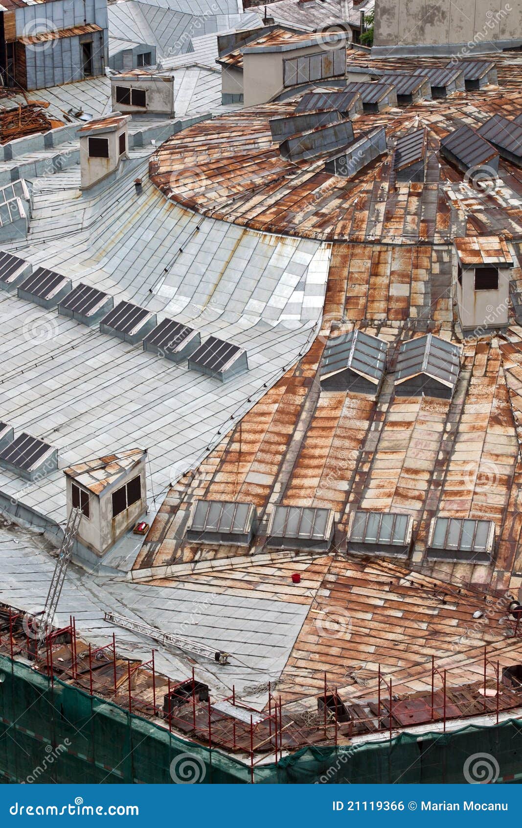 Old roof stock photo. Image of teatrul, house, snow, repair - 21119366