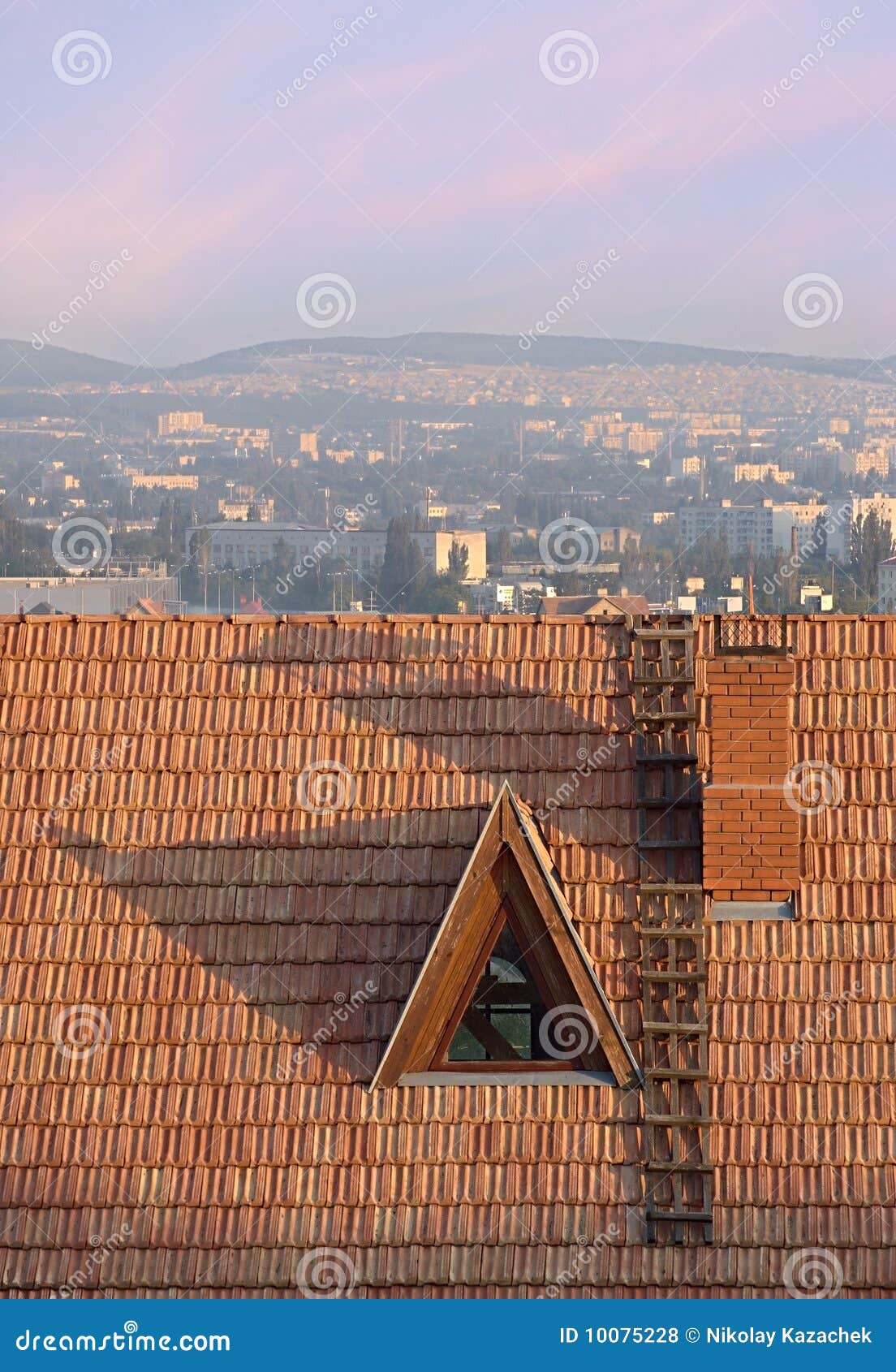 Old roof of a building stock photo. Image of former, garret - 10075228