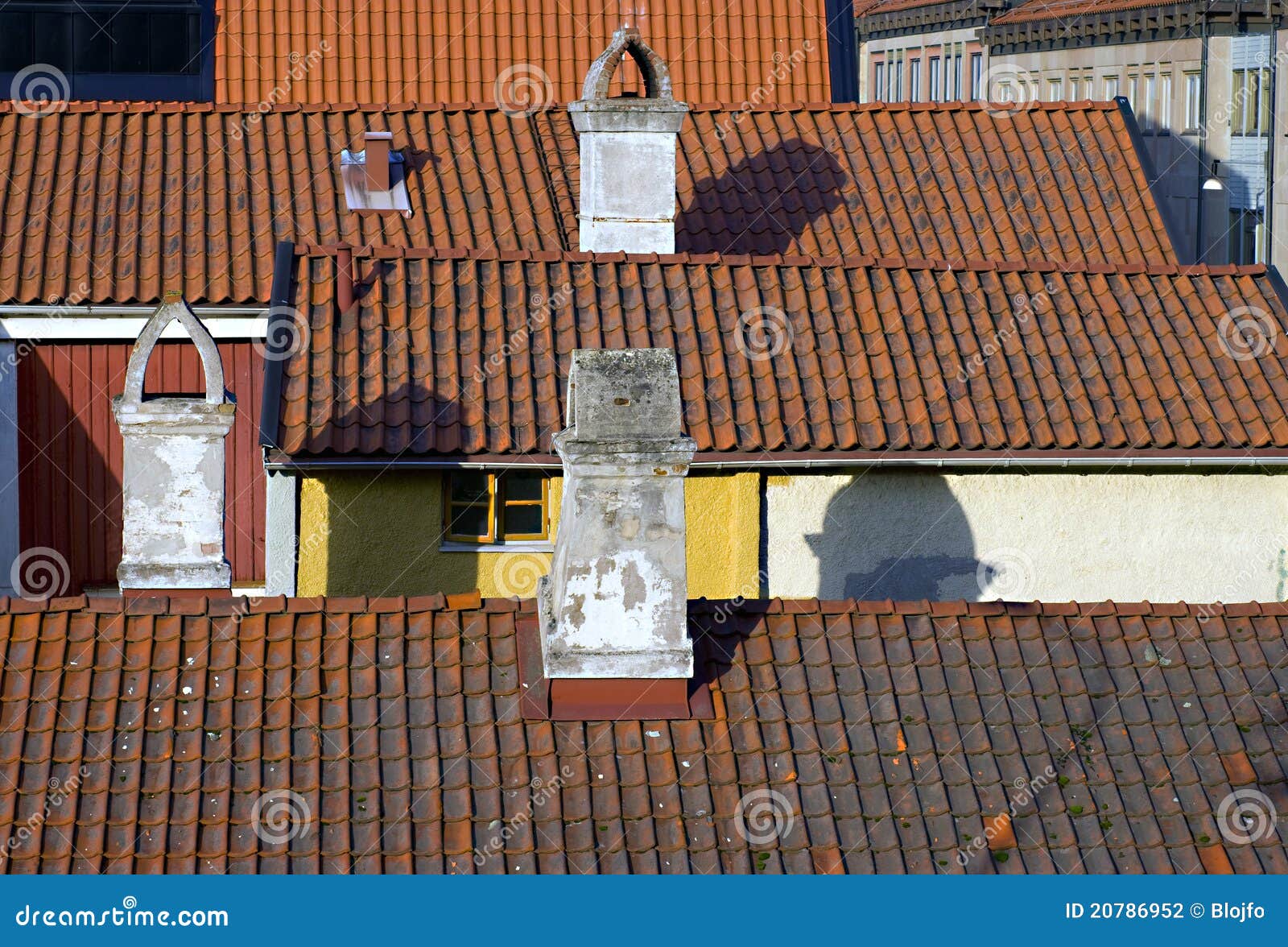 Old rooftops stock photo. Image of chimneys, downspouts - 20786952