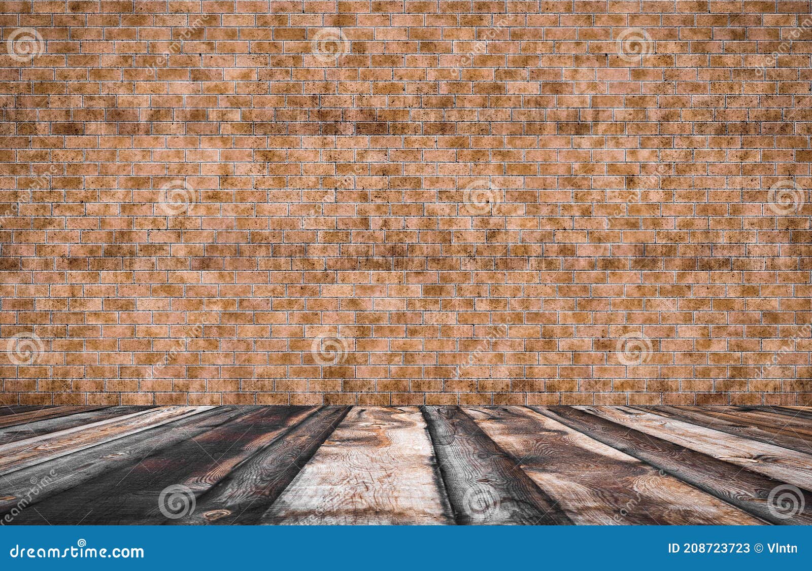 Room with brick wall stock image. Image of country, light - 208723723