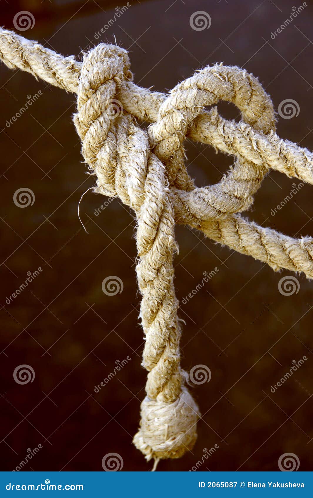 Old rope stock image. Image of detail, lock, joint, close - 2065087
