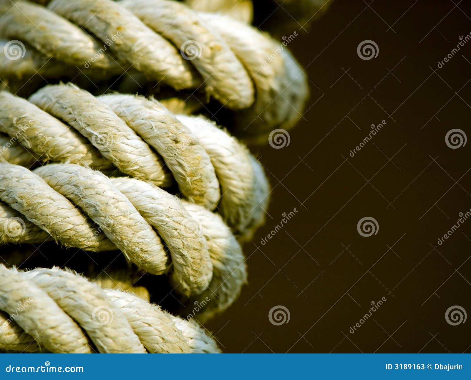 Old rope stock image. Image of rope, bollard, small, used - 3189163