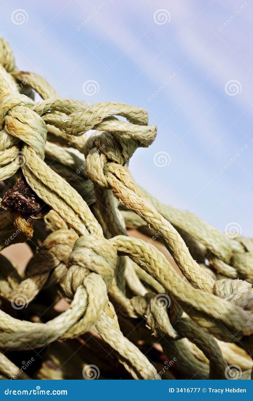 Old rope stock image. Image of fishing, summer, industry - 3416777
