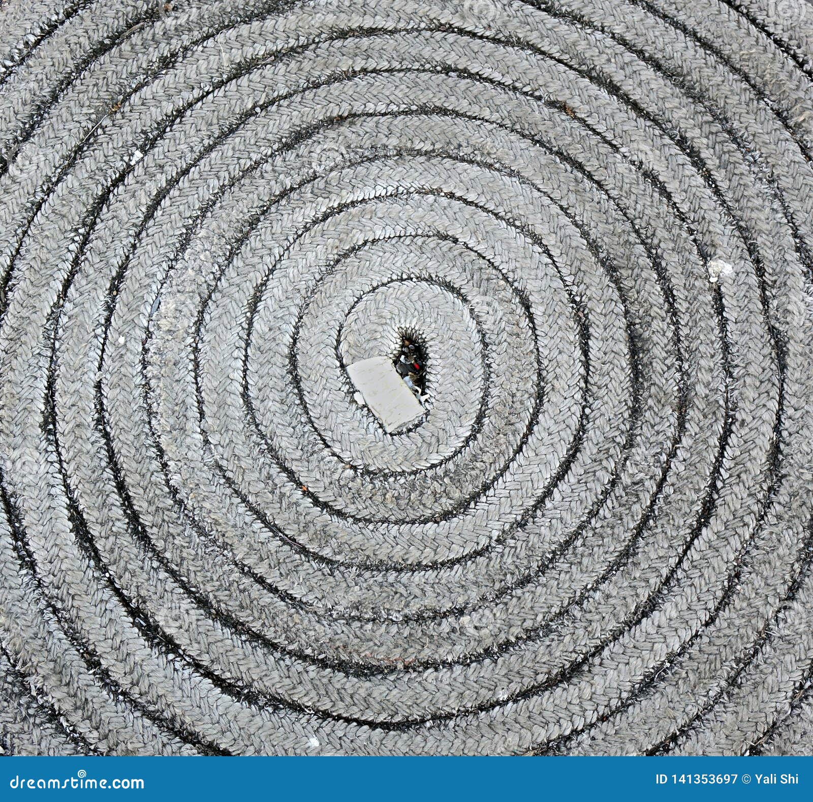 Old Rope in a Coil stock image. Image of background - 141353697