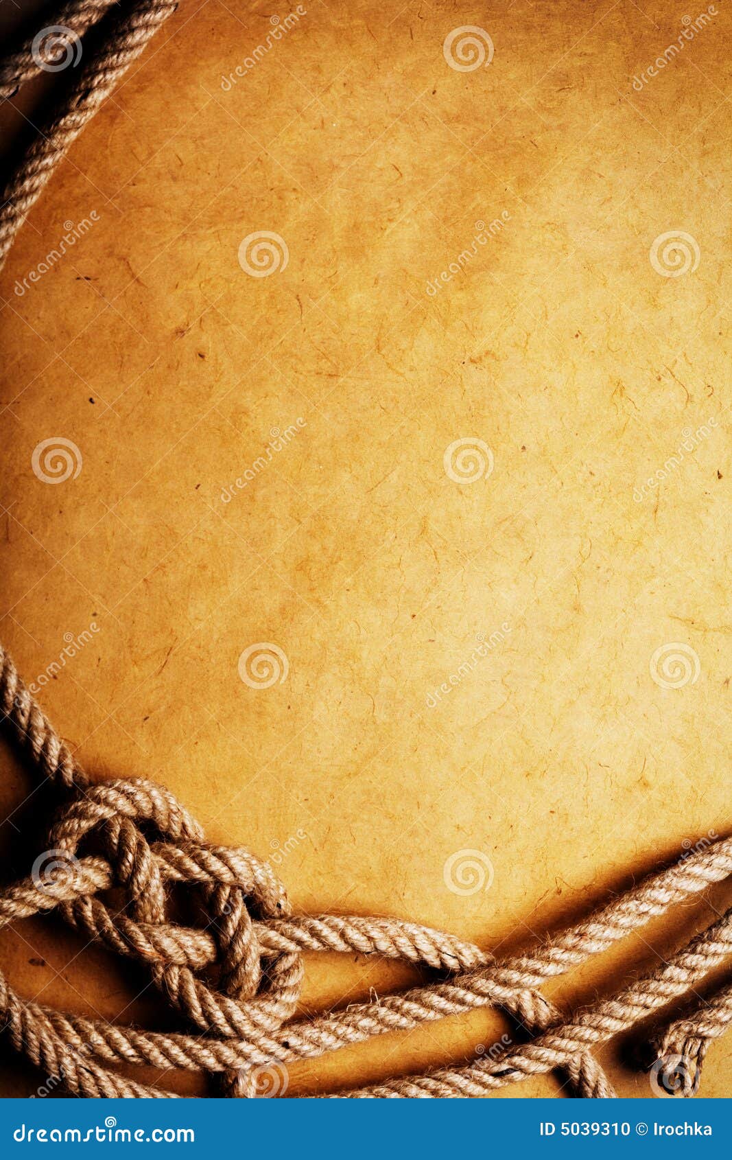 Old rope and knot on paper stock photo. Image of nylon - 5039310
